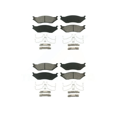 Front Rear Semi-Metallic Brake Pads Kit For Ford F-450 Super Duty F59 F ...