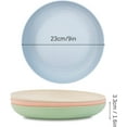 9 Inch Dinner Plates, STONCEL Unbreakable Pizza Plates, Set of 4 ...