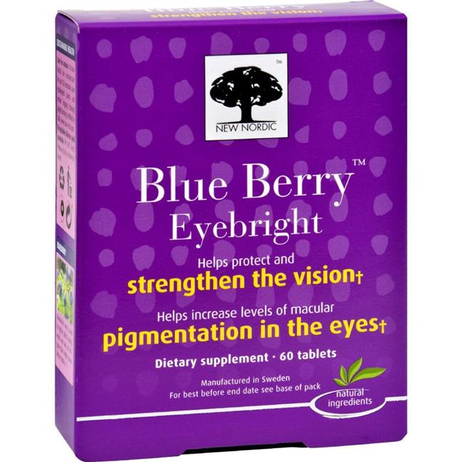 New Nordic HG1519073 Blue Berry Eyebright - 60 Tablets - Walmart.com