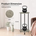 23" Tall 2 Tier Metal Plant Stand, Spindle Pole Corner Holder Indoor ...