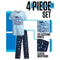 Tuff Guys Boys Pajama Set - 4 Piece Short Sleeve Sleep Shirt and Kids ...