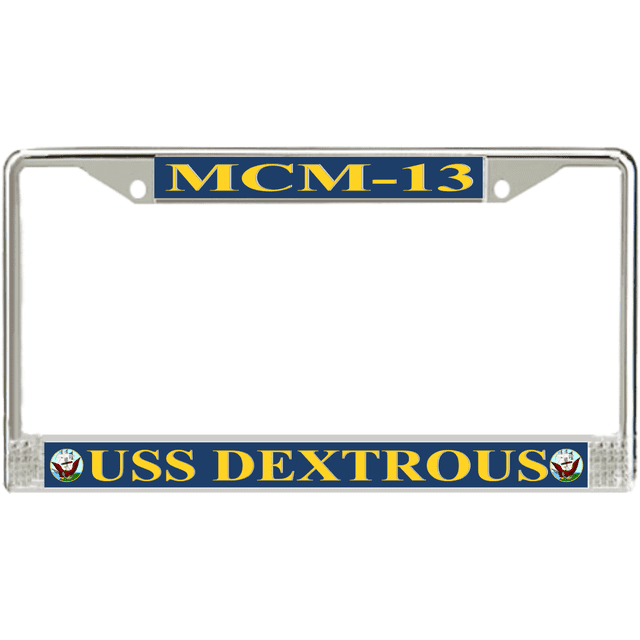 USS Dextrous MCM-13 License Plate Frame - Walmart.com