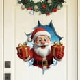 Dadiaei Christmas Wall Decal Stickers Peel and Stick Removable Santa ...
