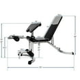 Adjustable Olympic Utility Weight Bench with Leg Extension, Preacher Curl, 6+3 Positions ...