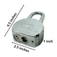 4 Pack Heavy Duty Long Master Lock Solid Steel Maximum Protection ...