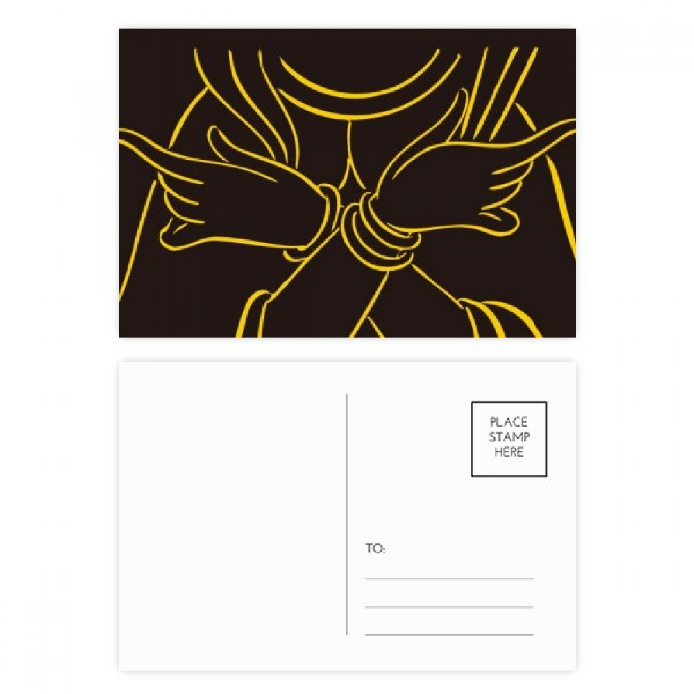 El budismo religión mano busto patron Set cumpleaños gracias tarjeta ...