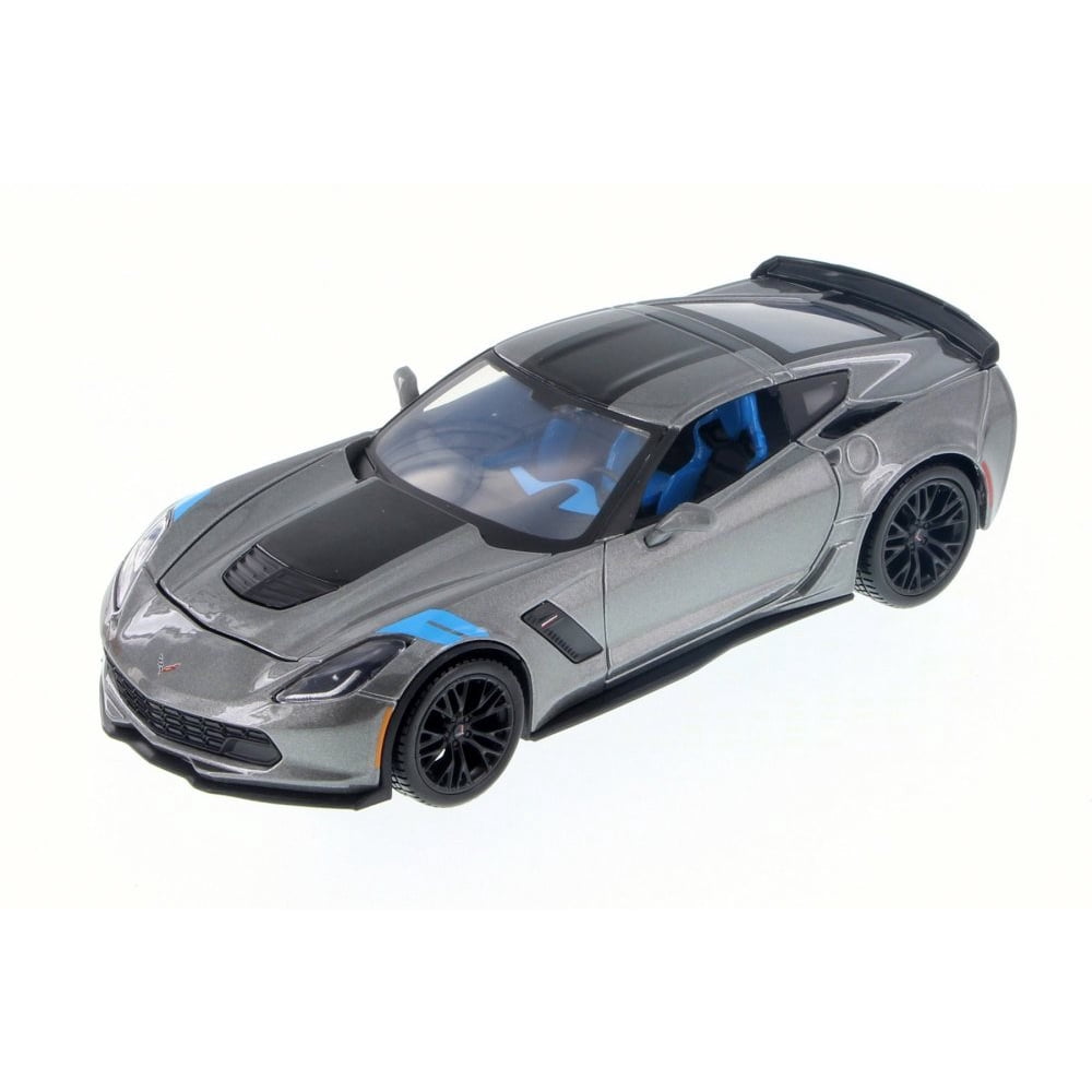 2017 Chevy Corvette Grand Sport, Gray w/ Stripes - Maisto 31516GY - 1/ ...