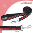 Magshion 5ft Long Pet Double Handle Dog Leash, Padded Traffic Handle ...