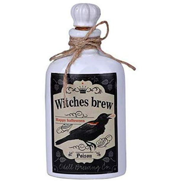 Ebros 5.5"H Ceramic Mad Doctor Small Container w/ Cork Lid (Witches ...