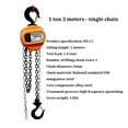 Hand Chain Hoist Winch Portable Hoist, Lift Hoist Construction Small ...