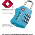 (2-Pack) TSA Luggage Lock + Matching TAG | BRIGHT COLORS Help Easily ...