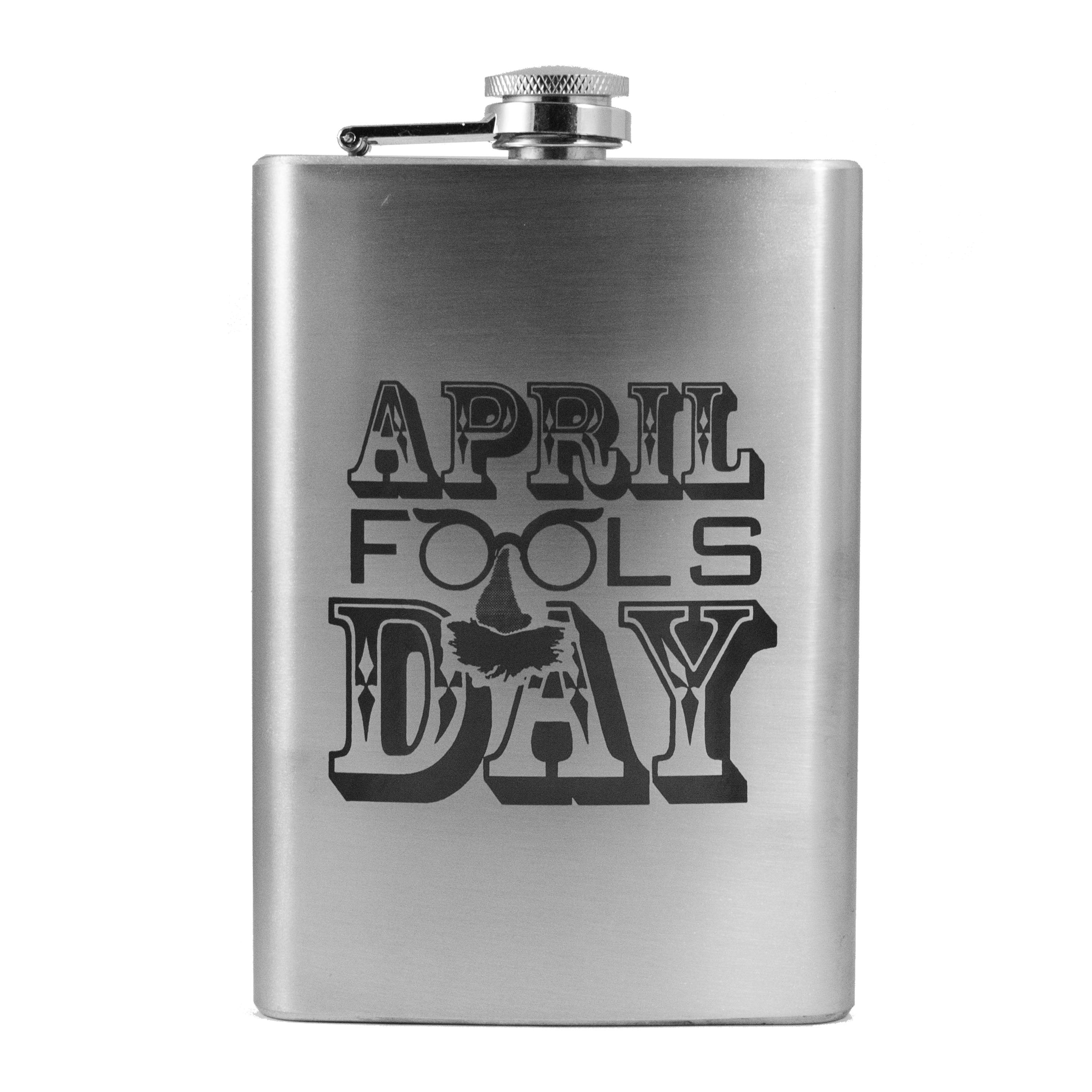 8oz April Fools Day Flask L1 - Walmart.com