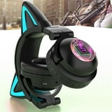 shyuyusa Foldable Ear Headphones LED Wireless Bluetooth 5.0 Autom ...