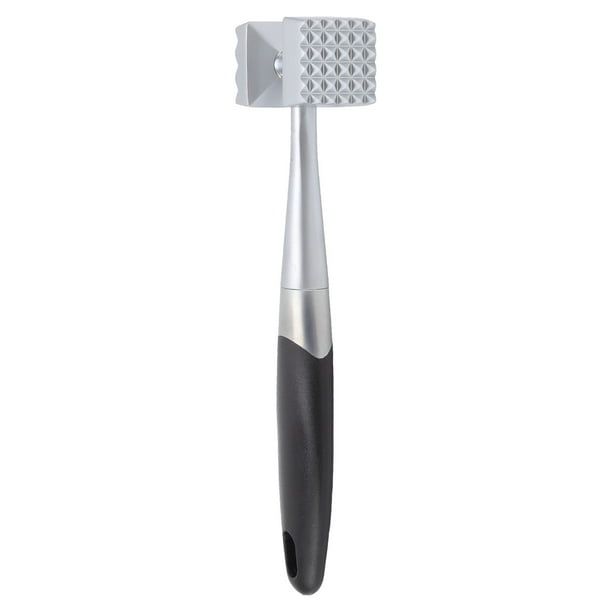 Meat Tenderizer Dual Sided Zinc Alloy Ergonomic Rubber Handle Balanced ...