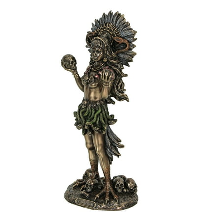 Coatlicue, Serpent-Skirt Aztec Goddess of Fertility Bronze Finished ...