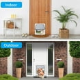 "Semfri Outdoor Weatherproof Pet Door, 4-Way Lock, ABS Material, S Flap ...