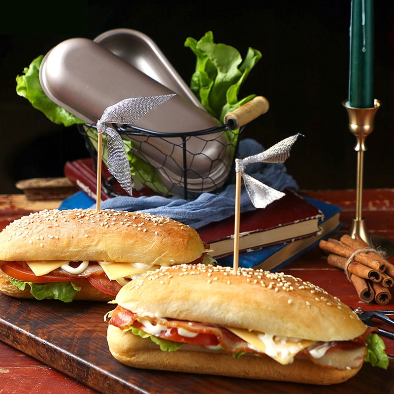 1Pc 7 Inch Hot Dog Mold Bun Pan Hot Dog Bread Mold Non Stick Bakeware ...