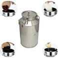 INTBUYING Stainless Steel Milk Pail Sealed Storage Barrel ...