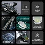 ZIYOU LANG M5 RGB Lightweight Wired Gaming Mouse with 12000 DPI 6 Programmed Buttons,65G ...