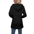 Aellinatey Women's Casual Hoodie Long Sleeve Loose Irregular Solid ...