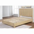 LHYY King Size Wooden Platform Bed with Fluted Panels Headboard–Modern ...