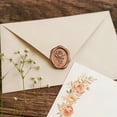 50PCS Retro Rose Wax Sealing Stickers Self Adhesive Oval Envelope ...