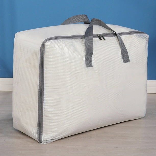 Meitianfacai Durable PVC Clothes Storage Bags Quilt Storage Bag Portable Travel Packing Bag and Moving Bag Thickened Closet Sorting Bag Luggage