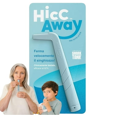 HiccAway Hiccup Straw – Clinically Proven Natural Hiccup Relief – Drug ...