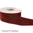 Burgundy Velvet Ribbon with Glitter | 5 Yards for Christmas Gift ...