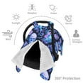Car Seat Cover Baby - Skull blue crystal flower Carseat Covers Baby for ...