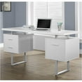 Pemberly Row 60" Office Desk in White - Walmart.com