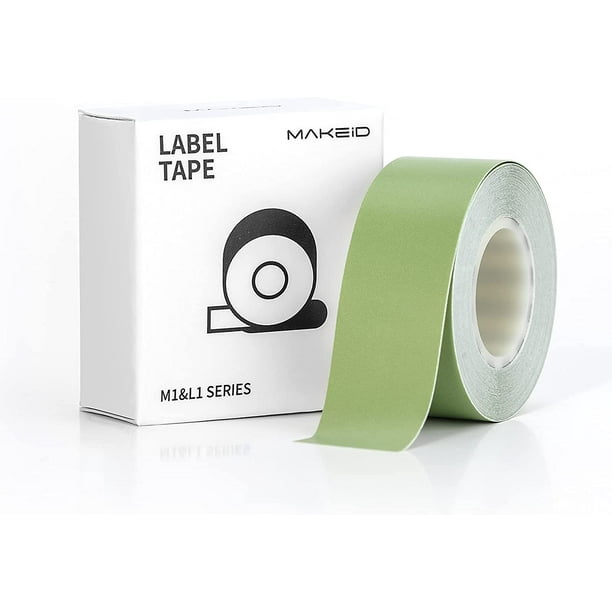 MakeID White Label Maker Tape Adapted Label Print Paper Refills ...