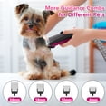 Pet Grooming Kit & Vacuum Suction 99% Pet Hair, Professional Clippers ...