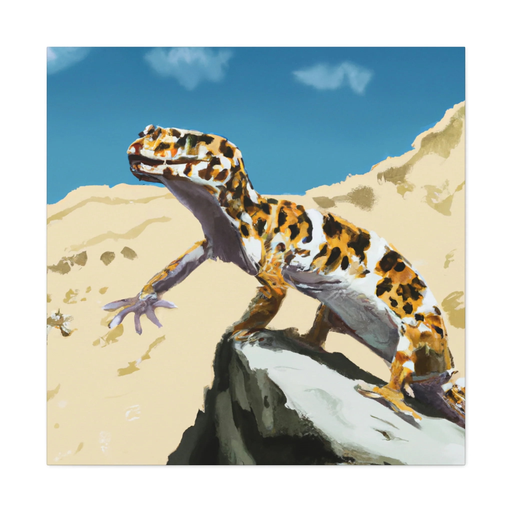Leopard Gecko Elegance - Canvas - Walmart.com