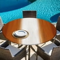 Burnt Orange Striped Round Tablecloth 45-54 Inch Round Fitted Table ...