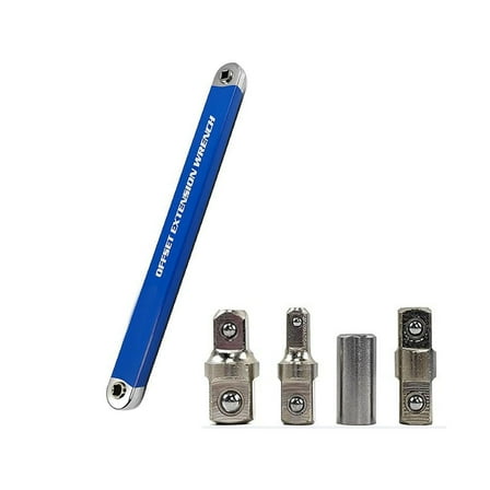Offset Extension Wrench Set Ratchet Spanner Wrench with Adapter ...