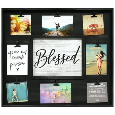 12 Pack: 2 Opening Walnut Angled 4" x 6" Collage Frame, Expressions™ by ...