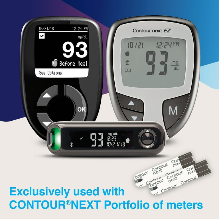 Contour Next EZ Glucose Meter Kit W/ 50 Test Strips, 43% OFF