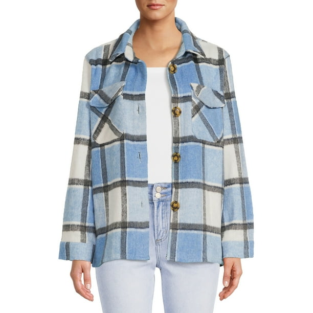 Jason Maxwell Women's Oversized Fleece Shacket - Walmart.com