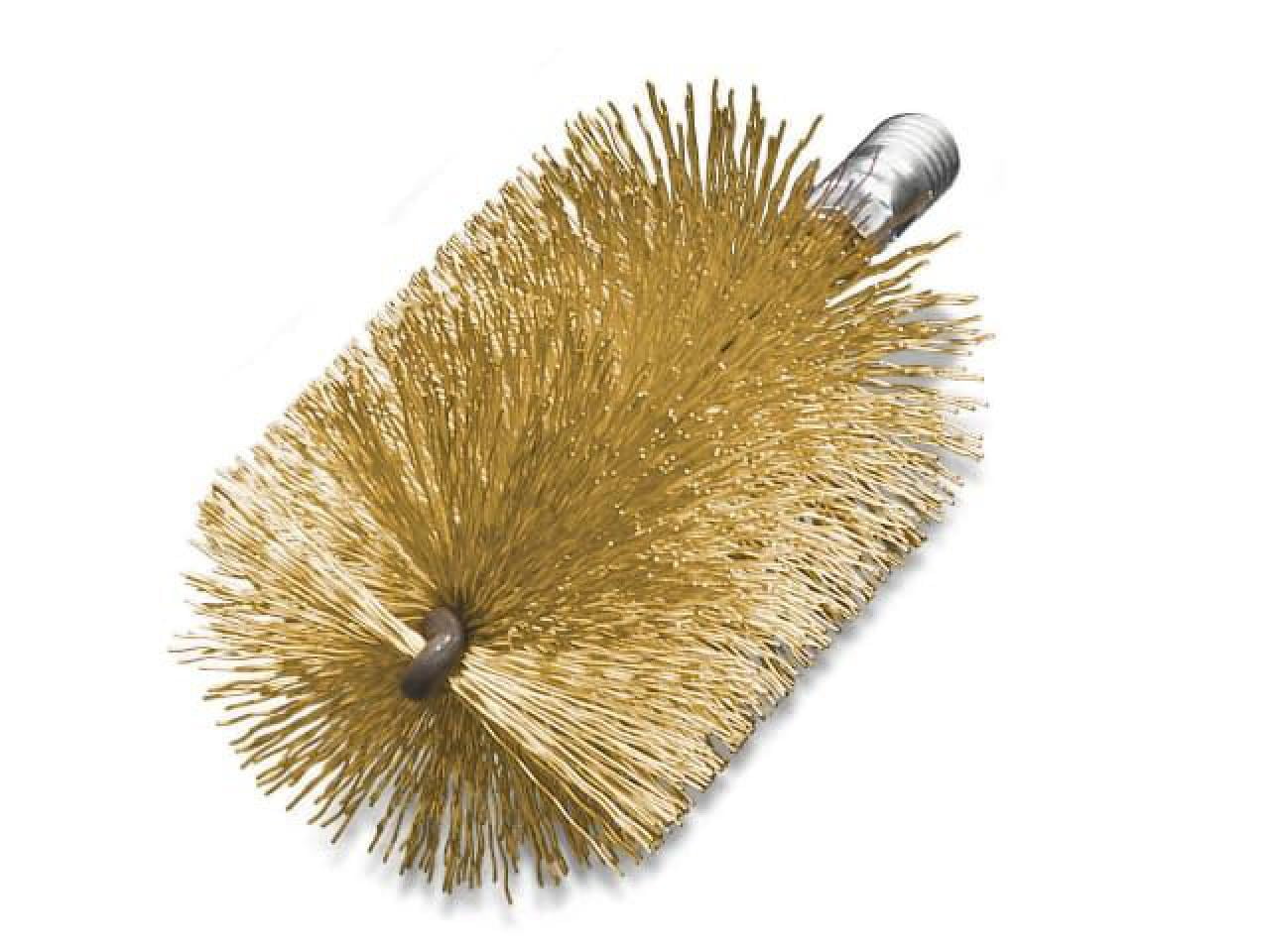 Lessmann - Threaded Tube Brush 30mm Brass Wire - Walmart.com