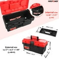 Locking Tool Box Plastic Tool Box With Removable Tray Waterproof Tool Box