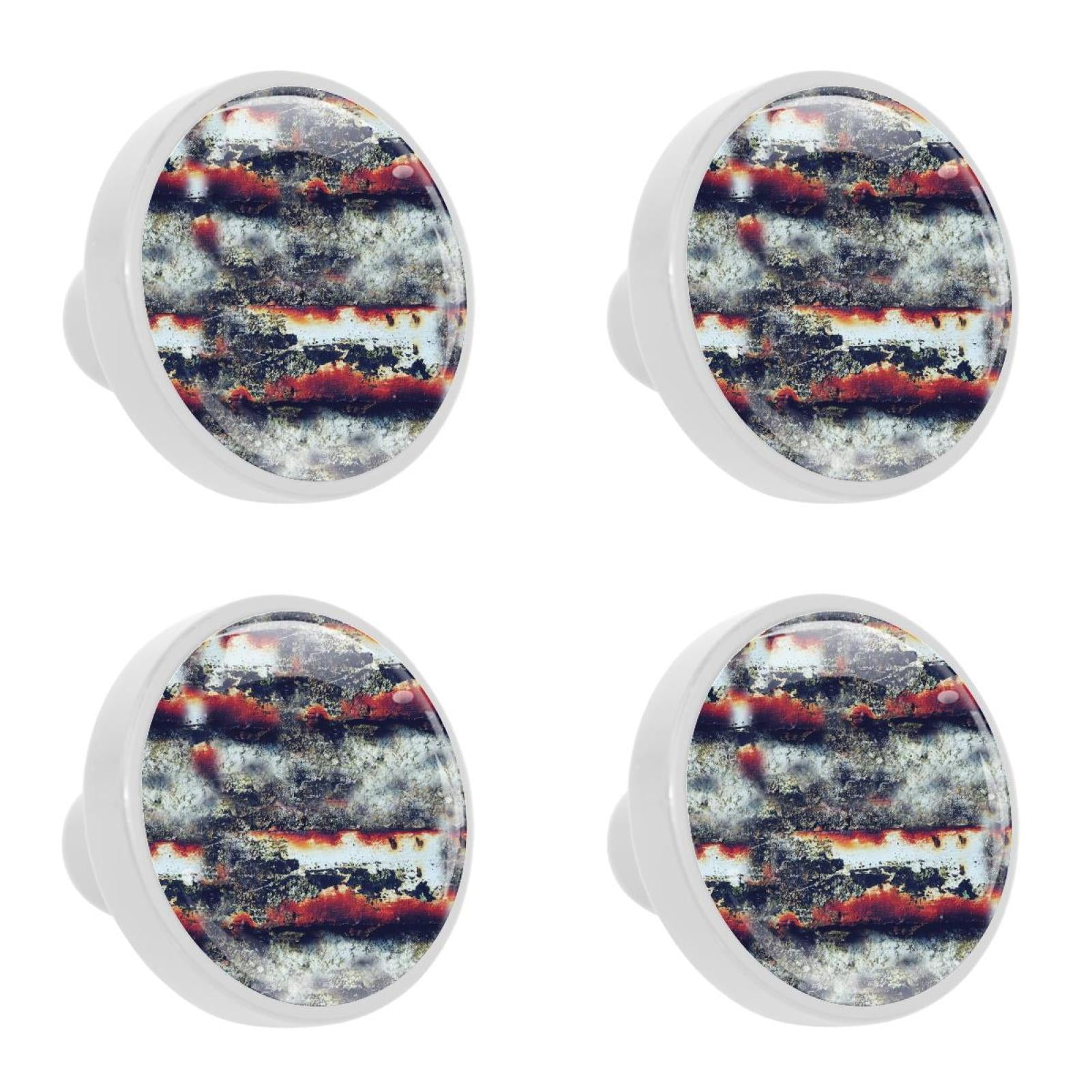 4 Pcs Abstract Texture Knobs for Kitchen Cabinet Cupboard Dresser ...