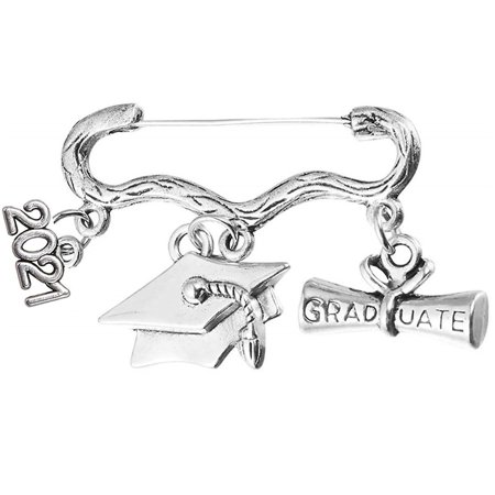 Brooch Graduation Certificate Backpack Pendant Stainless Steel Bachelor ...