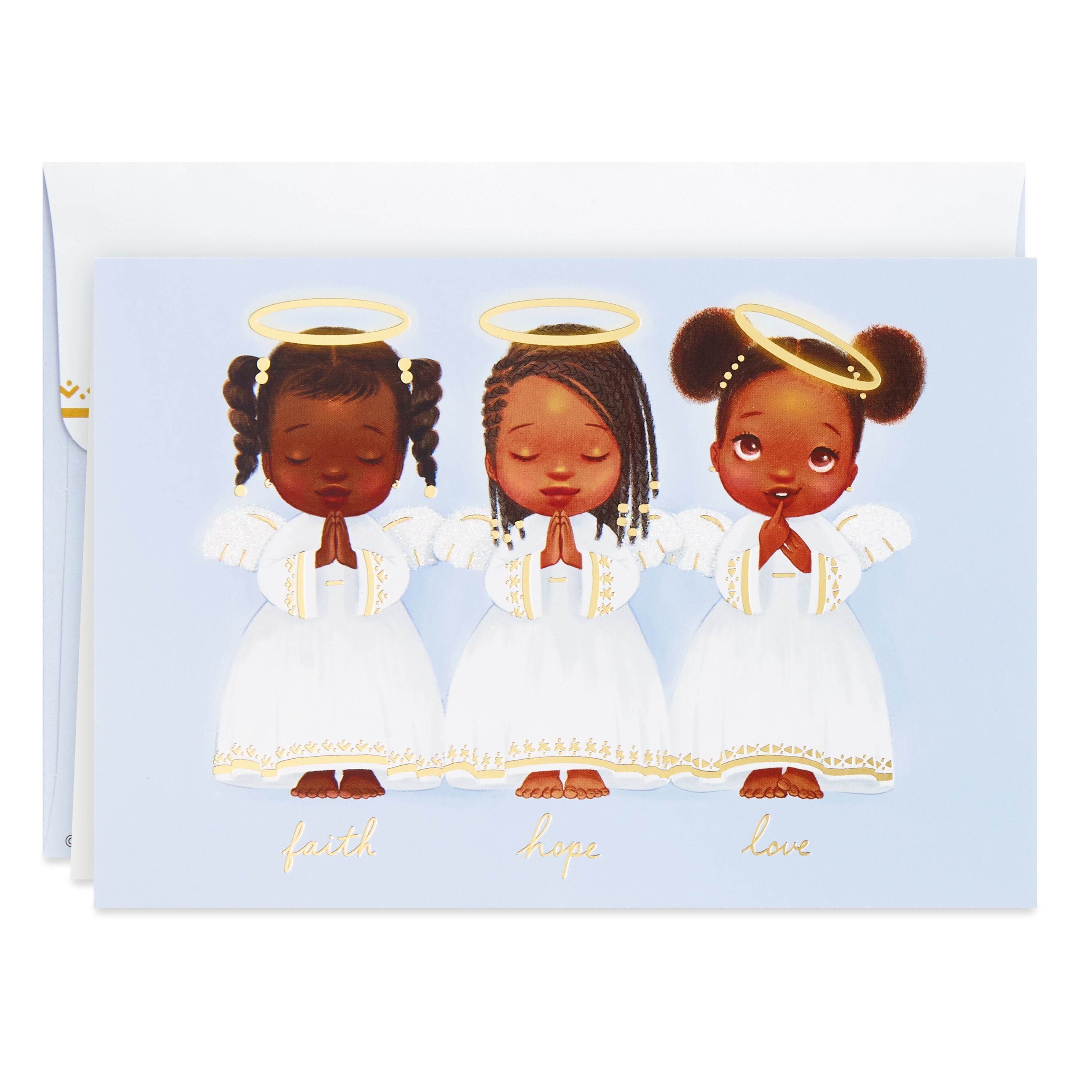 Hallmark Mahogany Boxed Christmas Cards, Three Angels (16 Cards and 17 ...