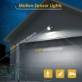6000K Battery Motion Sensor Light Outdoor Waterproof Wireless LED ...
