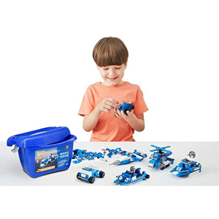 Wise Block Building Set - 8 in 1 Police Command Bucket Value Set - 703 ...