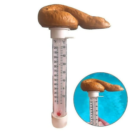 Funny Pool Thermometer Floating Water Thermometer Floating Poop Prank ...