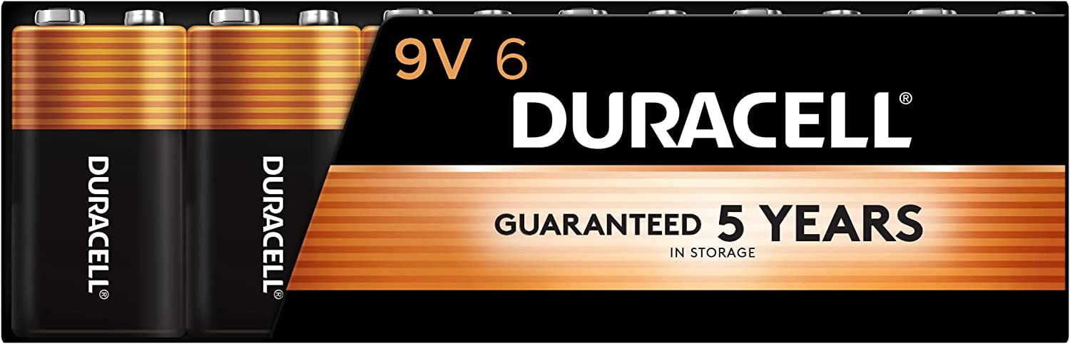 Duracell Coppertop 9V Battery, Long Lasting Power, 6 Pack - Walmart.com