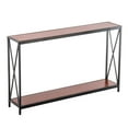 Ktaxon Sturdy Metal Frame Console Table, Scratch & Water-Resistant ...