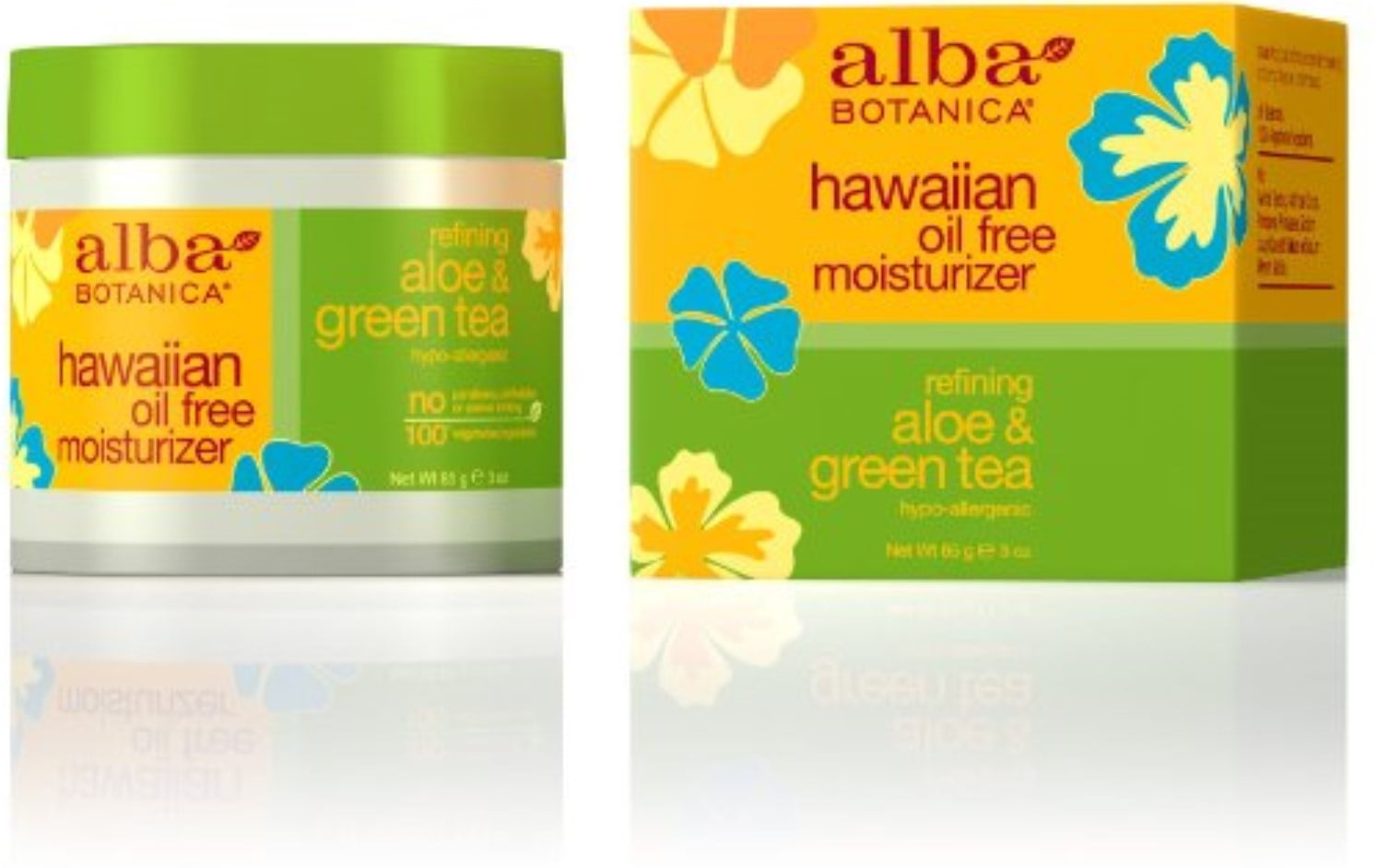 Alba Botanica Hawaiian Oil-Free Moisturizer, Refining Aloe & Green Tea ...